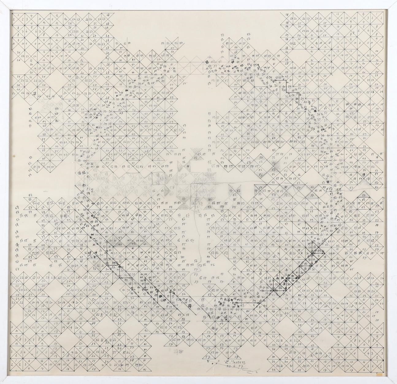 Berend Hendriks | potlood op papier met transparant in Oost Indische ...