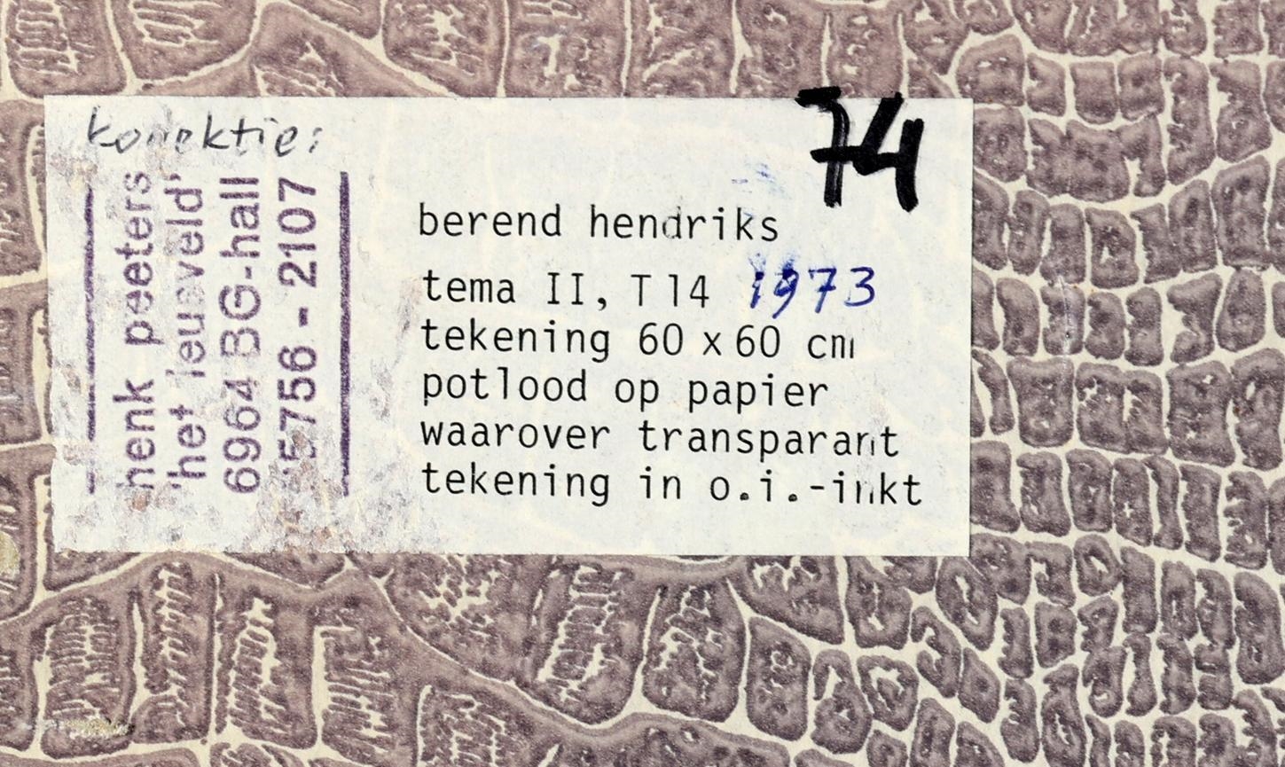 Berend Hendriks | potlood op papier met transparant in Oost Indische ...
