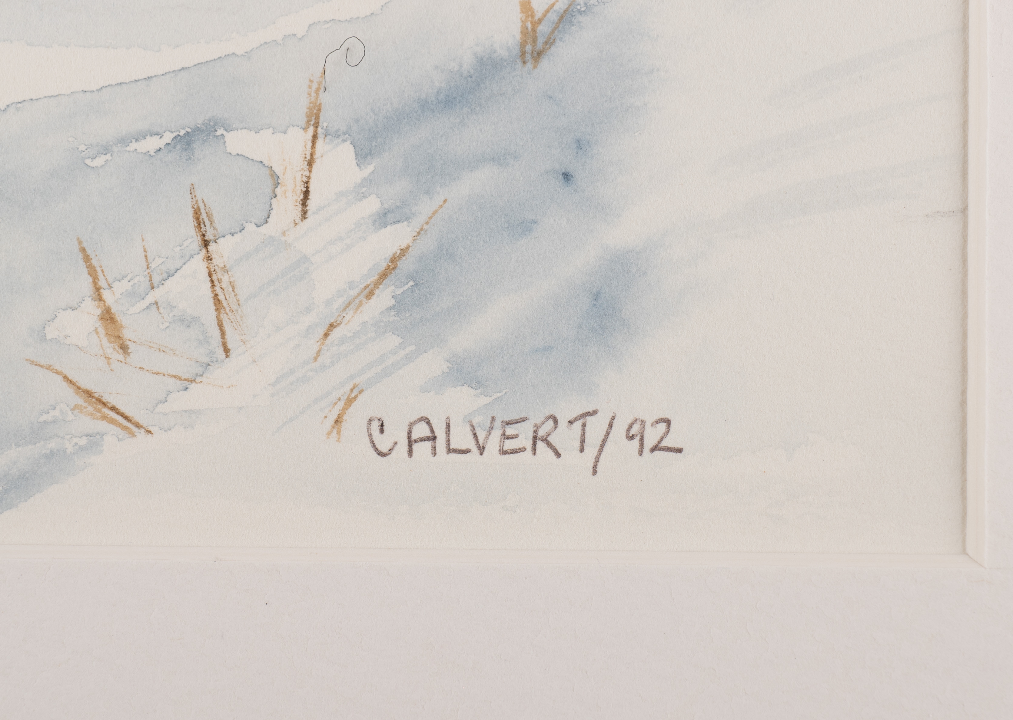 Lissa Calvert | Untitled - Winter Landscape with Stream (1992) | MutualArt