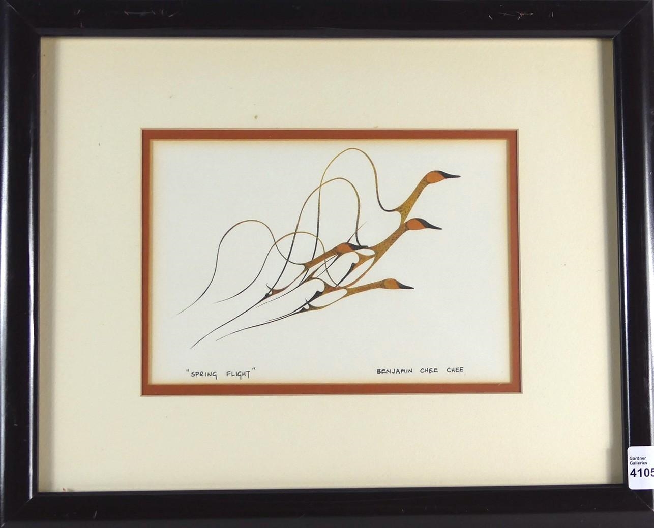 Benjamin Chee Chee | Spring Flight | MutualArt