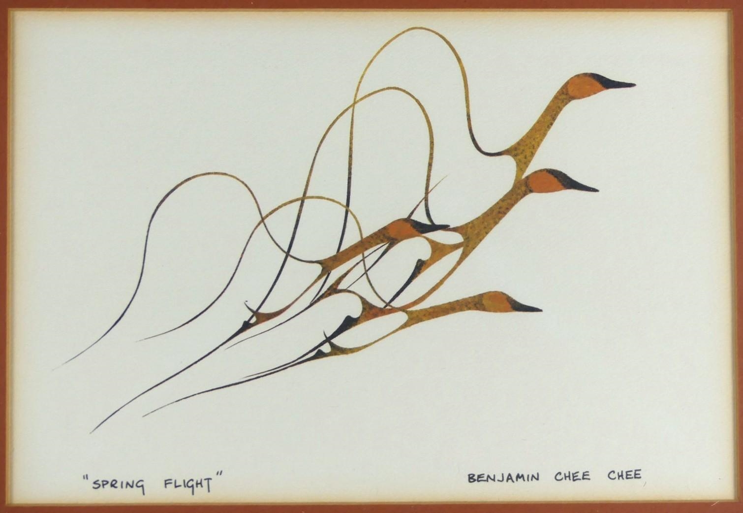 Benjamin Chee Chee | Spring Flight | MutualArt