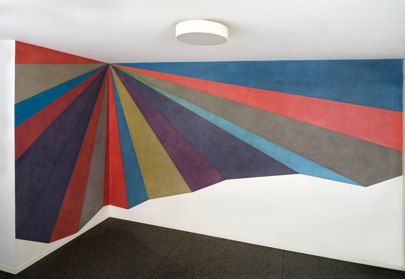 Sol LeWitt | WALL DRAWING #522: CONTINUOUS FORMS WITH COLOR INK WASHES ...