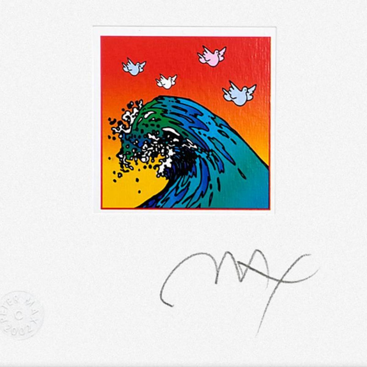 Peter Max | Great Wave with Doves | MutualArt