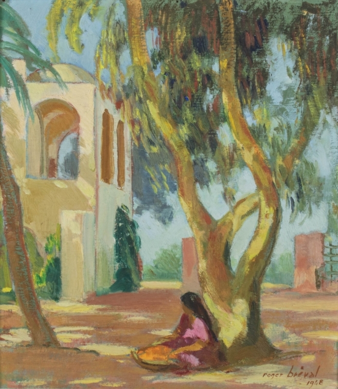 Roger Breval | Vendeuse d'orange, 1948 (1948) | MutualArt