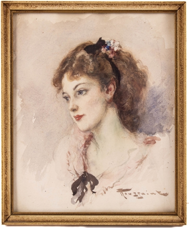 Fernand Toussaint | Portrait de jeune femme | MutualArt