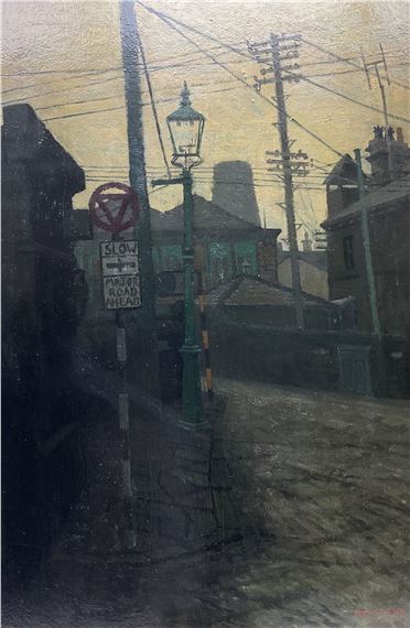 Peter Brook | Telegraph Wires at the Road Junction (Circa 1955) | MutualArt
