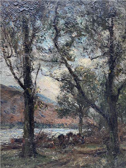Herbert Royle | View Through Trees to a Lake | MutualArt