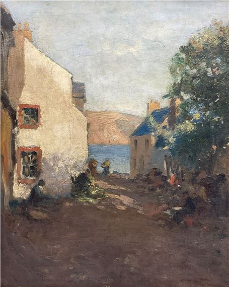 Mark Senior | Seaside Cottages with Fisherfolk | MutualArt