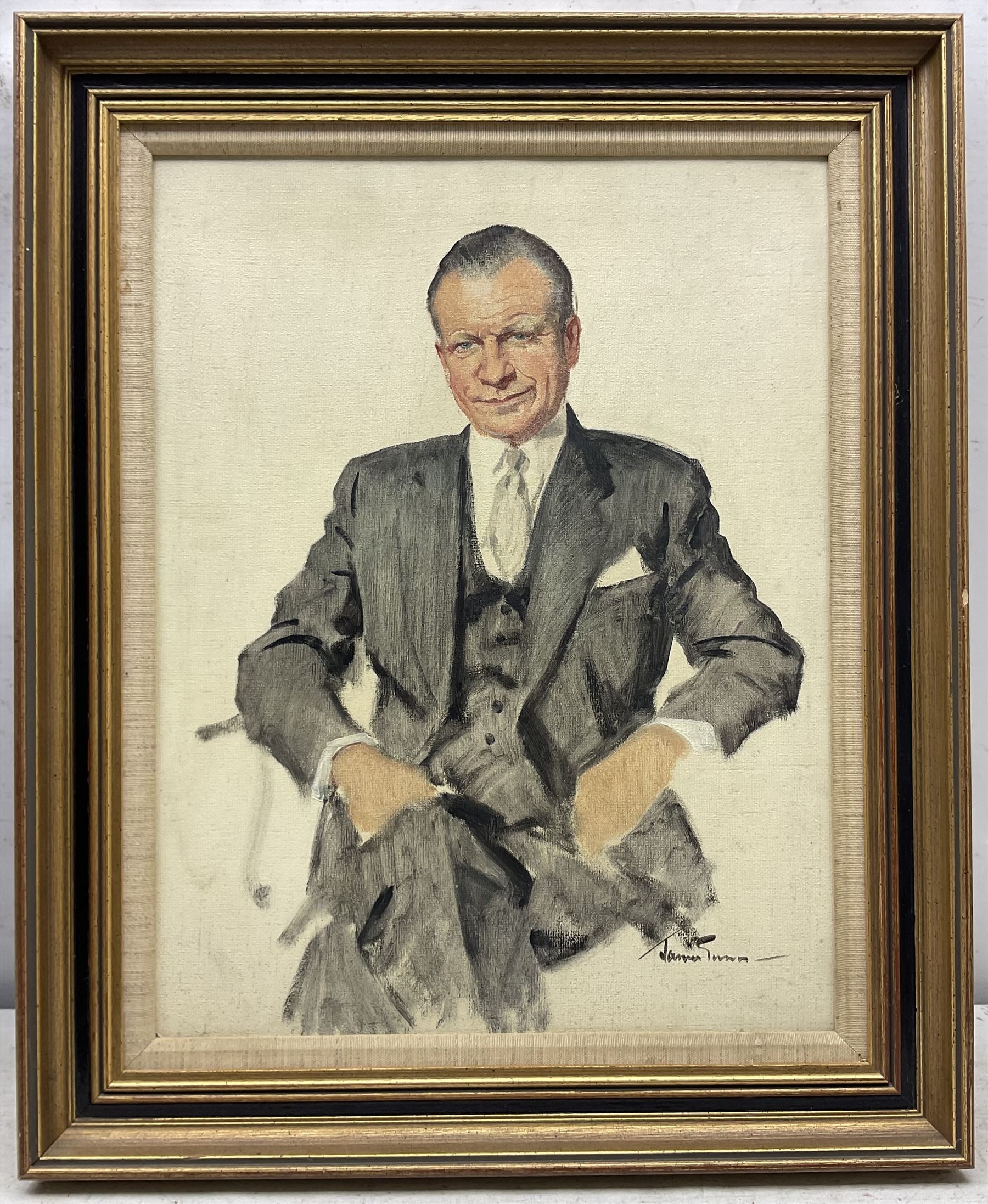 Herbert James Gunn | Portrait of Sir John Ropner (1937-2016 | MutualArt