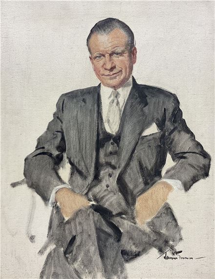 Herbert James Gunn | Portrait of Sir John Ropner (1937-2016 | MutualArt
