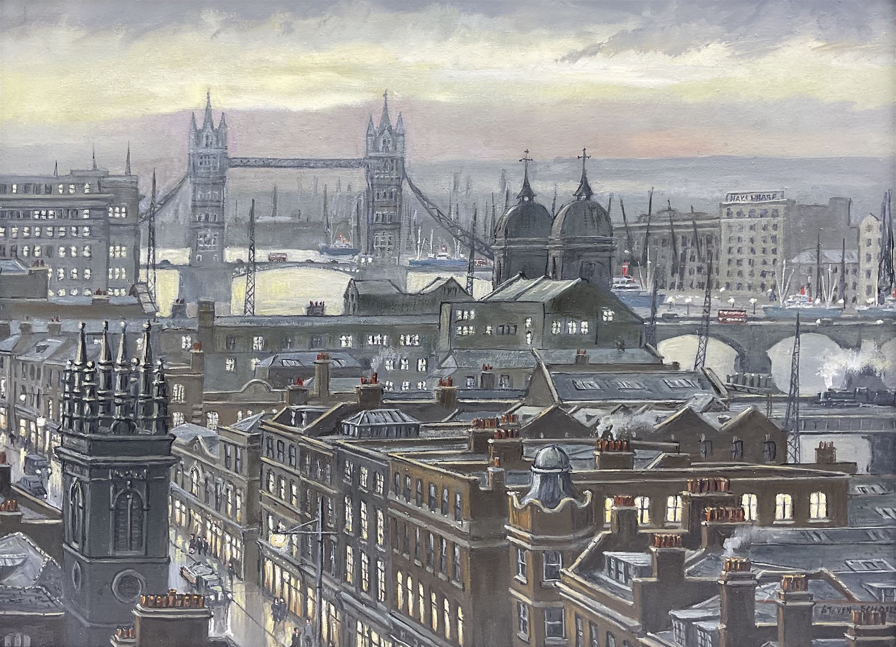 Steven Scholes | A Lancashire Street | MutualArt
