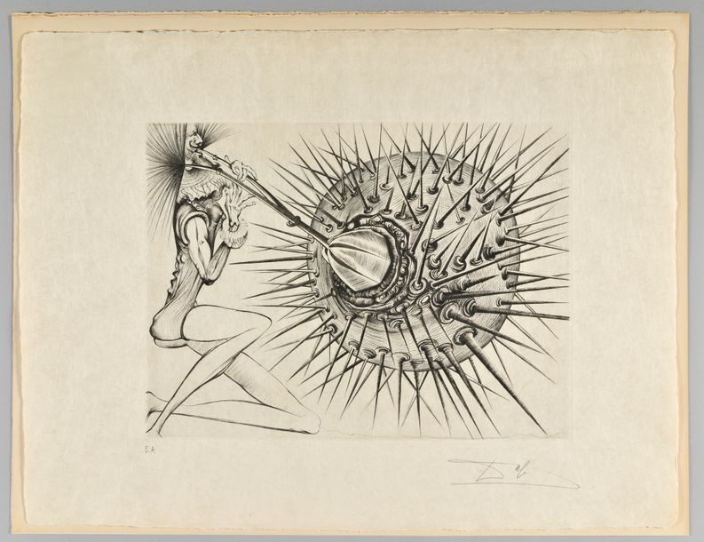 Salvador Dalí | Don Quixote and the Sea Urchin | MutualArt