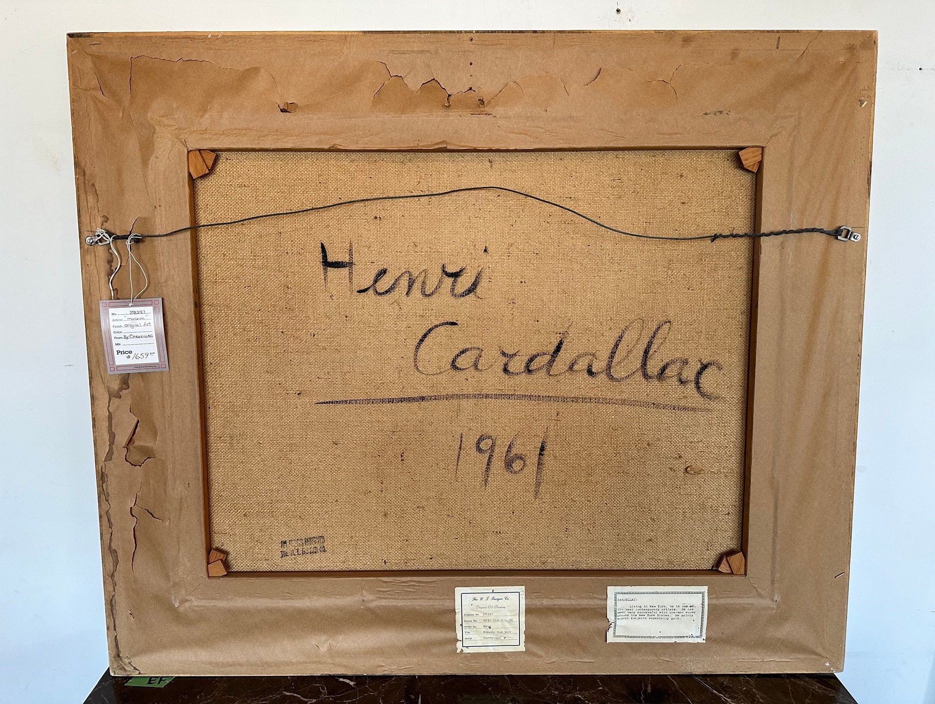 Henri Cardaillac | HENRI CARDAILLAC 1961 Surrealist Desert Still Life, Signed (1961) | MutualArt