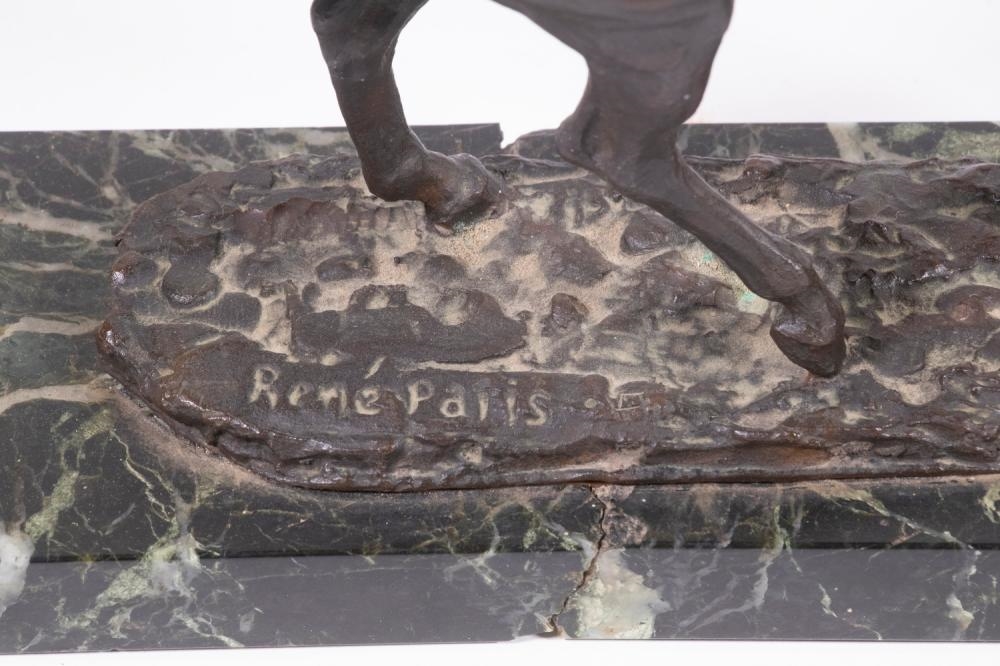 René Paris | Pair of Thoroughbred Race Horses with Jockeys | MutualArt