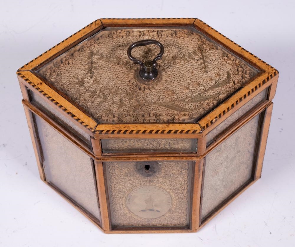 Henderson | RARE GEORGE III PERIOD QUILLWORK TEA CADDY (18) | MutualArt