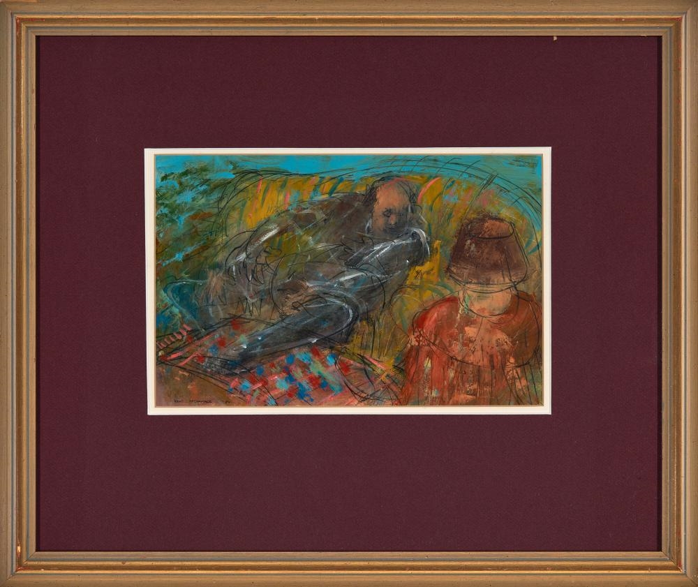 Kent McCormack | Frantic Man on Sofa (1984) | MutualArt