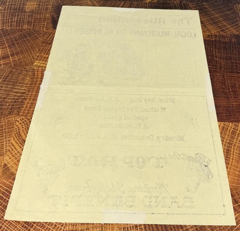 Jay Rummel | Jay Rummel Montana State Prison Band Benefit (1960 ...