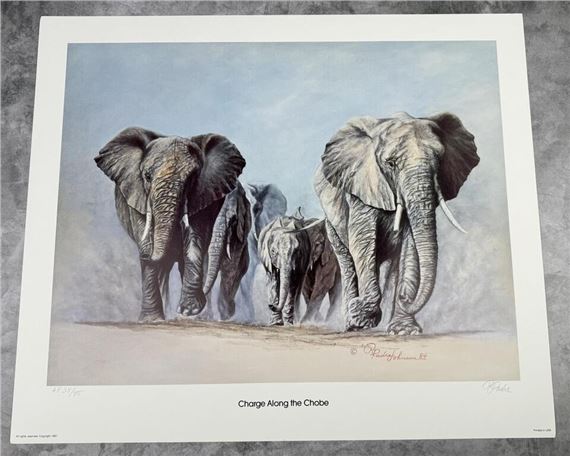 Ray Padre Johnson | Ray Padre Johnson Elephant Print | MutualArt