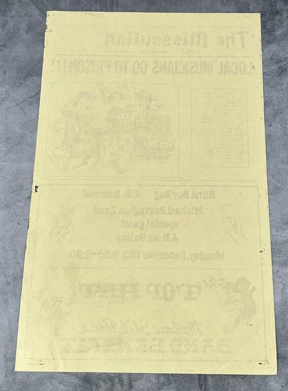 Jay Rummel | Jay Rummel Montana State Prison Band Benefit (1960 ...