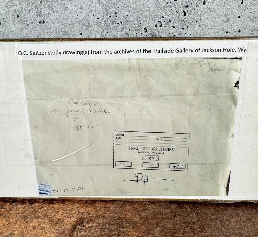 Olaf C. Seltzer | Olaf Carl Seltzer Montana Bear Pen Ink Drawing (25 ...