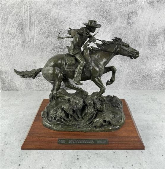 Bob Scriver | Bob Scriver Winchester Rider Bronze Montana (29) | MutualArt
