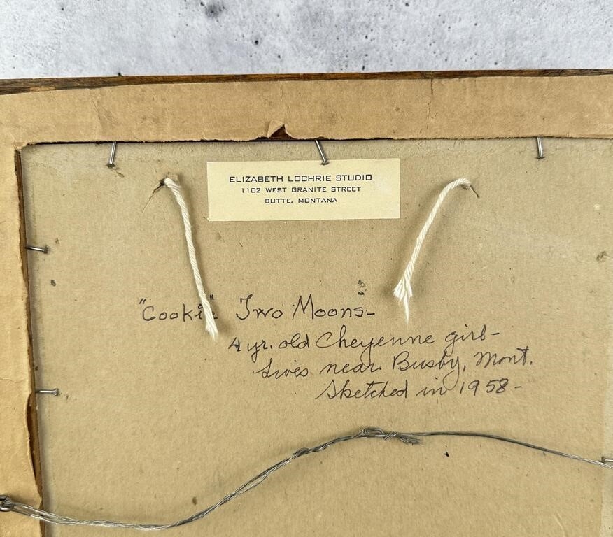 Elizabeth Lochrie | Elizabeth Lochrie Montana Indian Gouache Painting ...