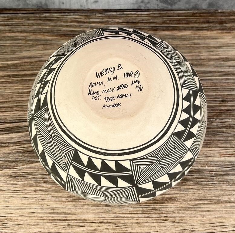 Westly Begaye | Westly Begaye Acoma Pueblo Indian Pot | MutualArt