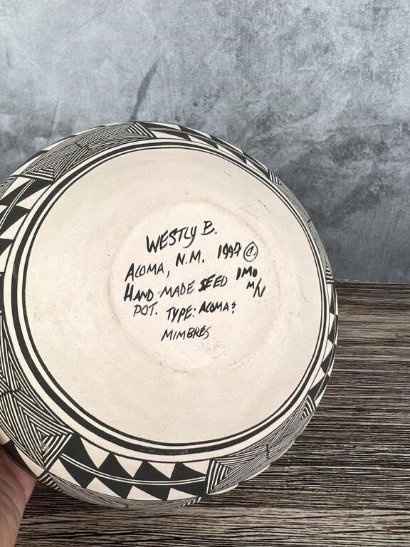 Westly Begaye | Westly Begaye Acoma Pueblo Indian Pot | MutualArt