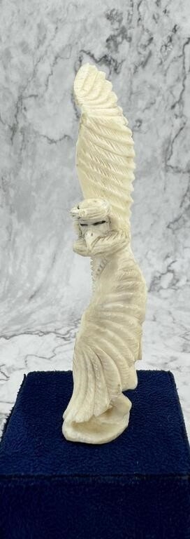 Pernell Laate | Pernell Laate Zuni Horn Eagle Dancer Fetish | MutualArt