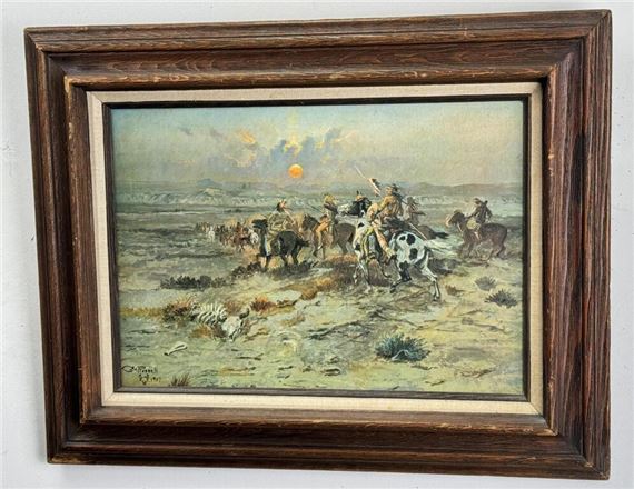 Charles Marion Russell | Charles M Russell Montana Print on Canvas | MutualArt