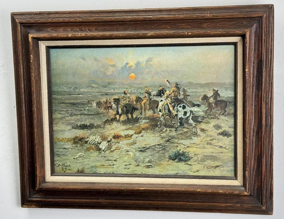 Charles Marion Russell | Charles M Russell Montana Print on Canvas | MutualArt