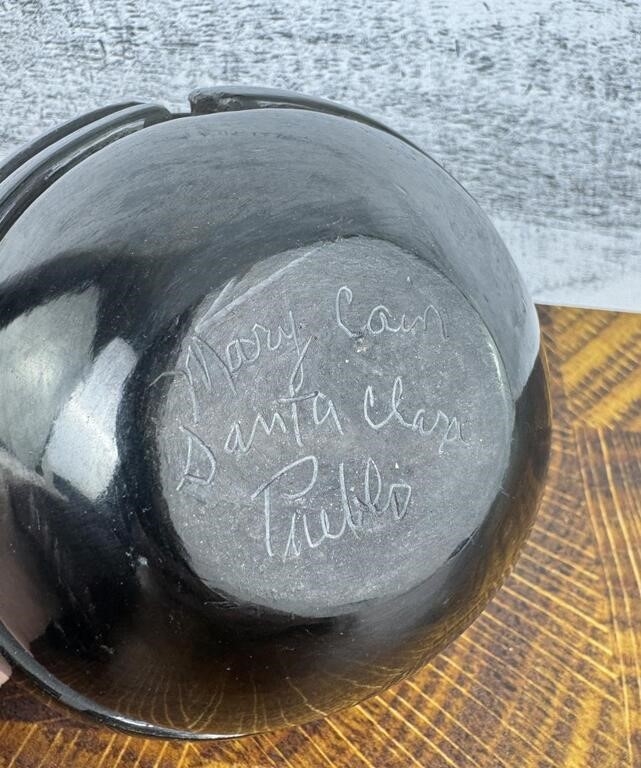 Mary Cain | Mary Cain Santa Clara Pueblo Indian Pot | MutualArt