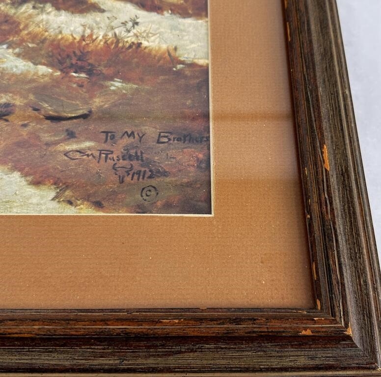 Charles Marion Russell | Charles CM Russell Print The Exalted Ruler | MutualArt