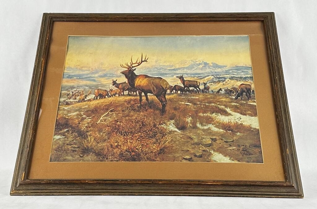 Charles Marion Russell | Charles CM Russell Print The Exalted Ruler | MutualArt