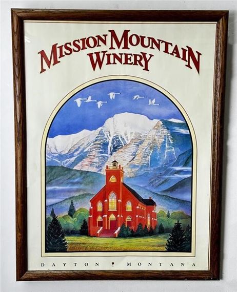 Monte Dolack | Monte Dolack Mission Mountain Winery Print | MutualArt