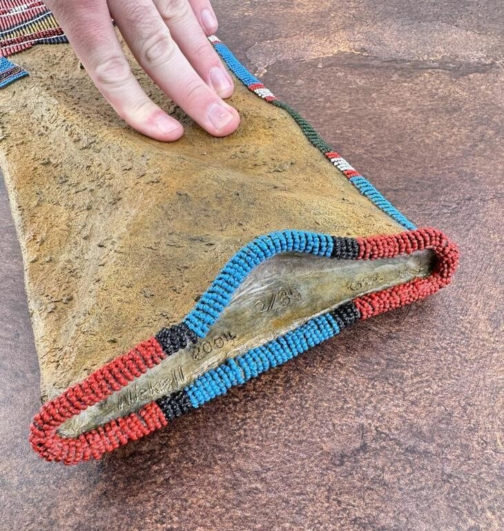 R. Scott Nickell | R Scott Nickell Indian Crow Pipe Bag Bronze (Circa ...