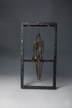 Ruth Bloch | Ruth Bloch 1951 Israel Wandskulptur Liebespaar in einem ...