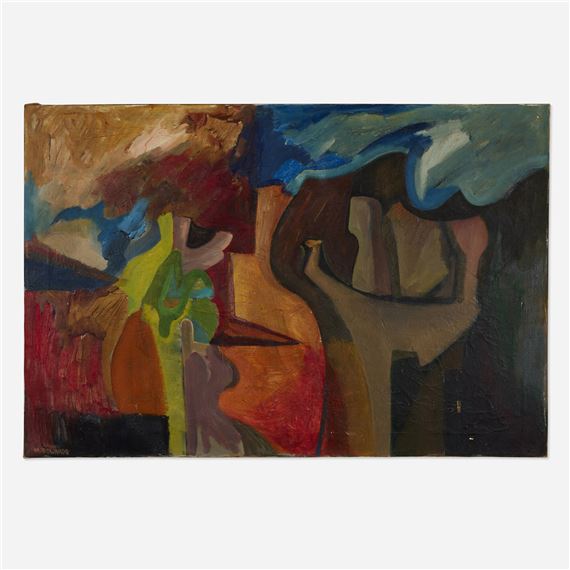 Mel Edwards | A Non-Pornographic Painting Revisited (1960) | MutualArt
