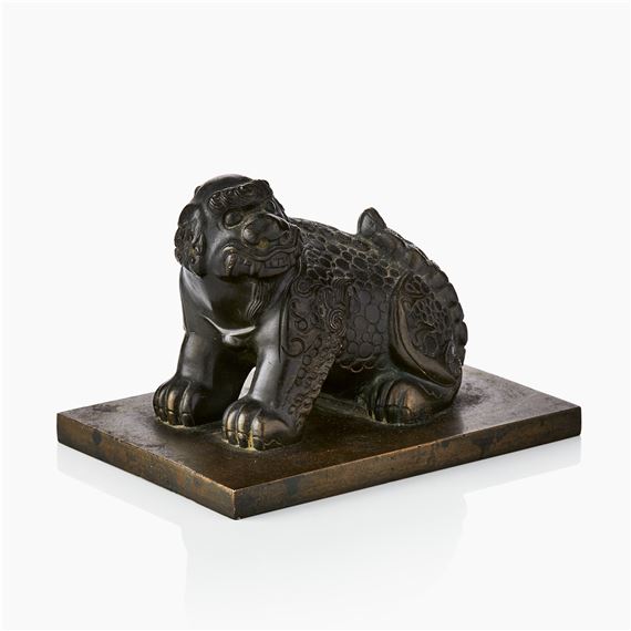 Korean School, 20th Century | An Unusual Korean Bronze Figure of Haechi ...