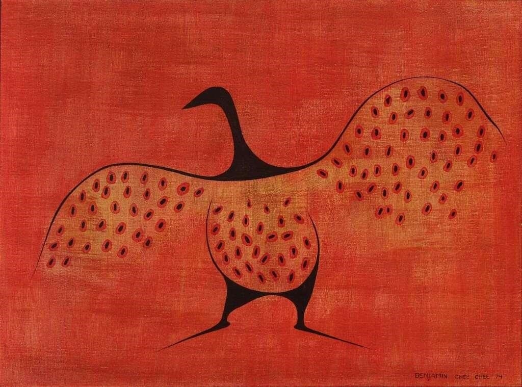 Benjamin Chee Chee | Goose in Flight (1977) | MutualArt