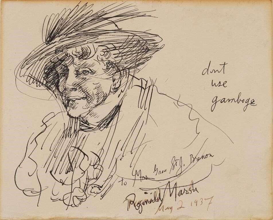 Reginald Marsh | Band Playing by the Hudson (1932) | MutualArt
