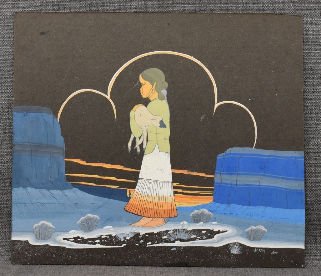 Jerry Lee | Navajo Shepherdess | MutualArt