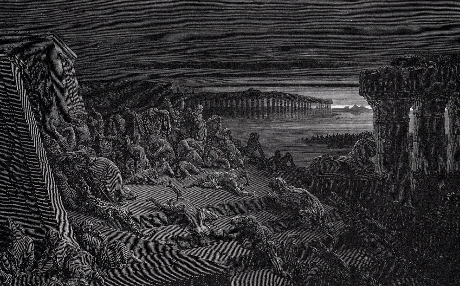 Gustave Doré | The Plague of Darkness (from Dore's Bible). (1880) | MutualArt