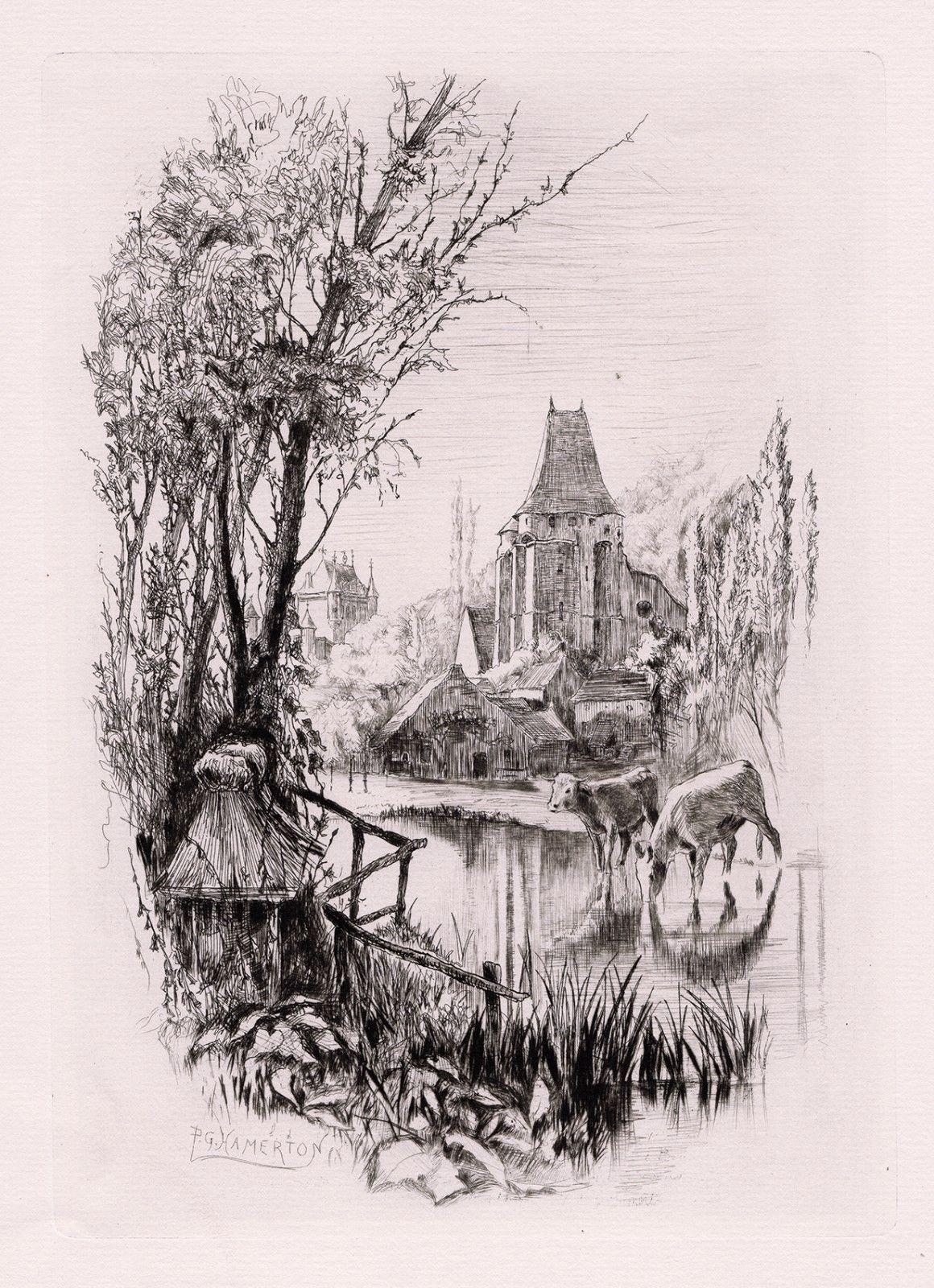 Philip Gilbert Hamerton | The Birthplace of Jean Cousin (1892) | MutualArt