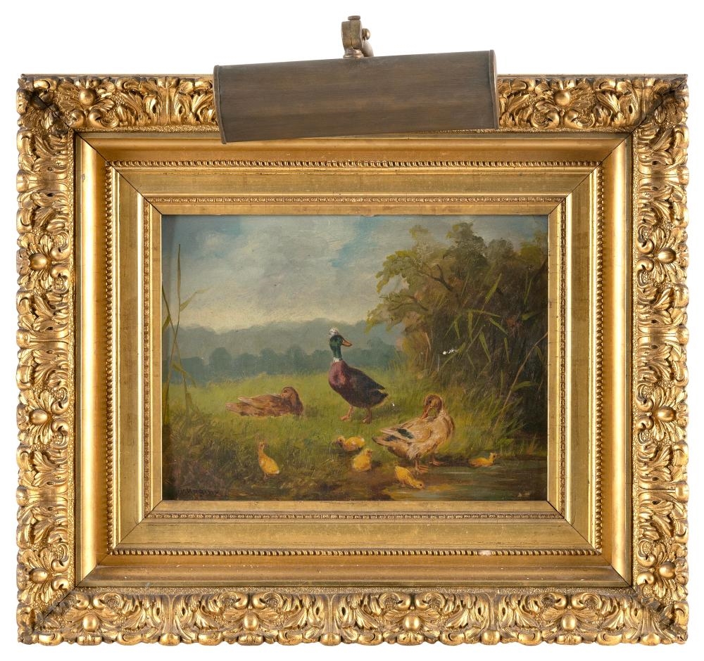 James Vincent Maginn | Mallard duck family | MutualArt