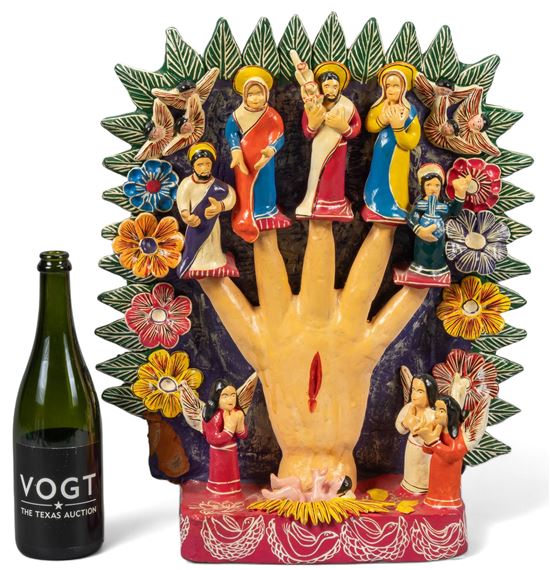 Mexican School | Ceramic Mano Poderosa Sculpture | MutualArt