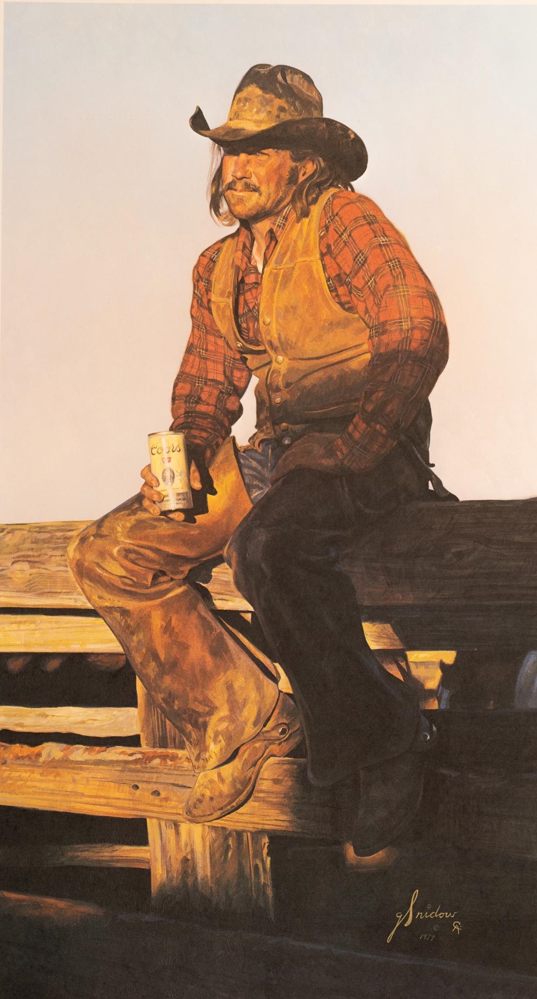 Gordon Snidow | Cowboy with Coors (1979) | MutualArt