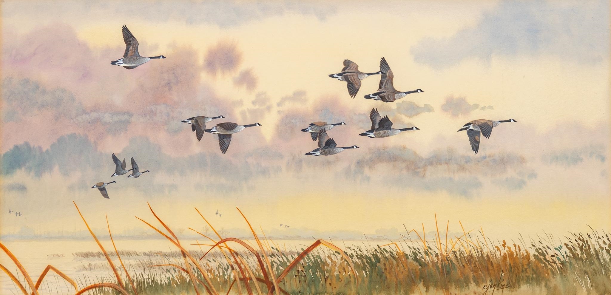 Ron Jenkins | Canadian Geese | MutualArt