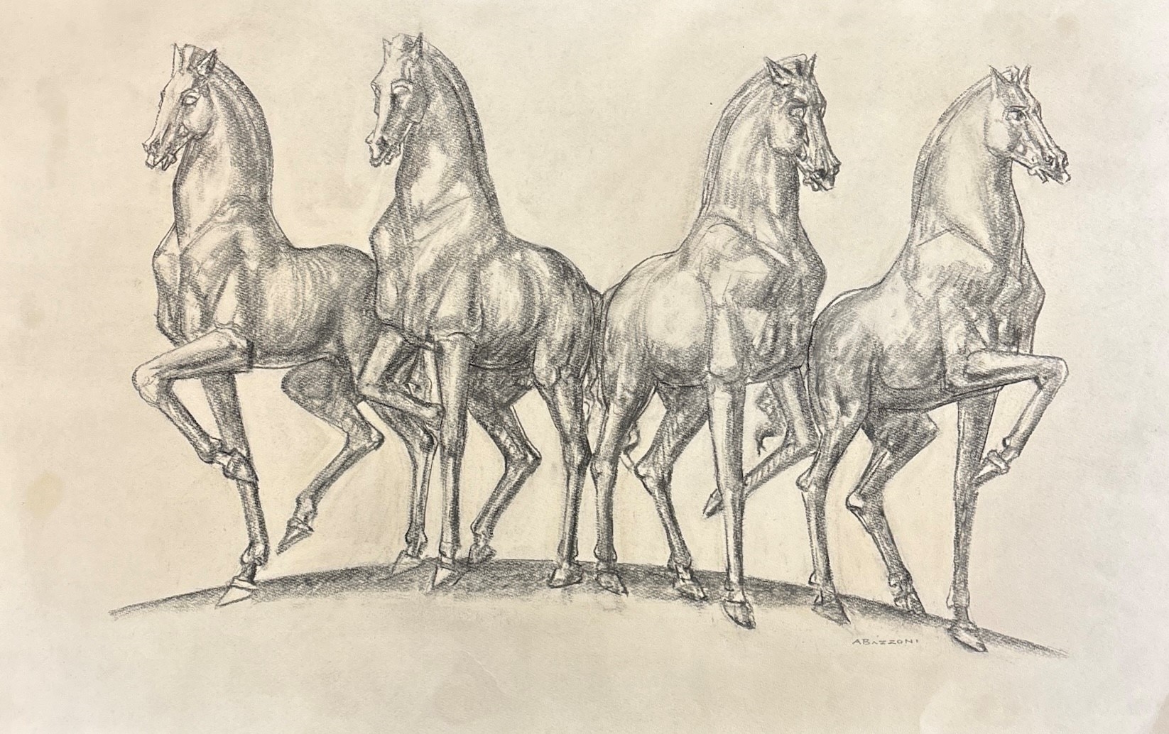Alberto Bazzoni | Quattro cavalli | MutualArt