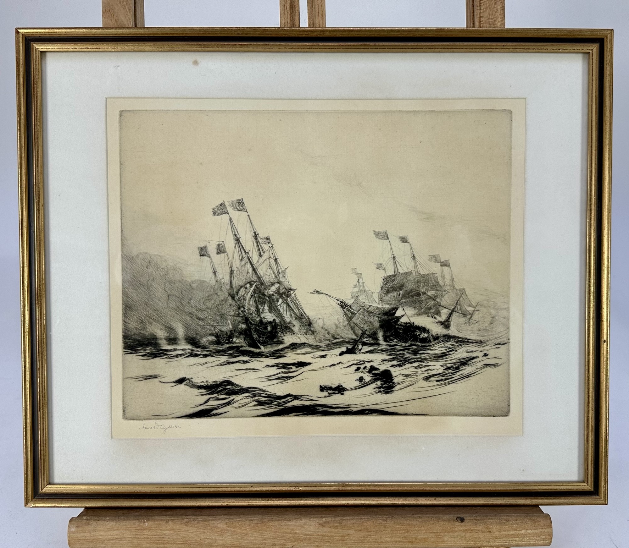 Harold Wyllie | Battle of Quiberon Bay | MutualArt